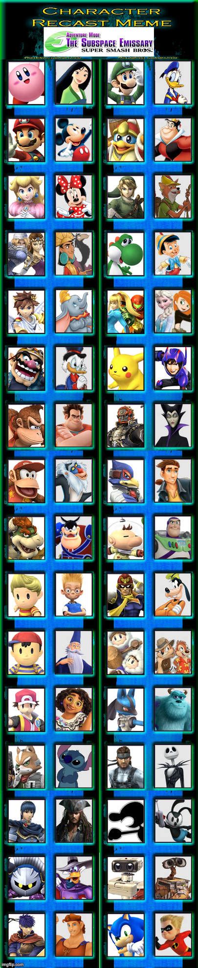 Disney The Subspace Emissary Recast Meme By Awesomeokingguy On Deviantart