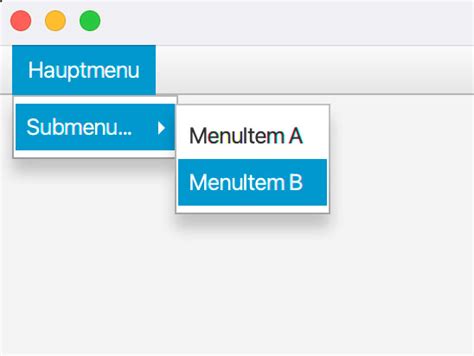 javafx menus