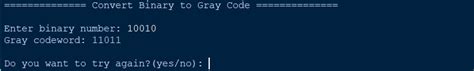 How To Convert Binary To Gray Code In Python Sourcecodester