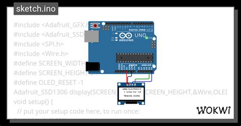 Writing Texts On Oled Wokwi Esp32 Stm32 Arduino Simulator