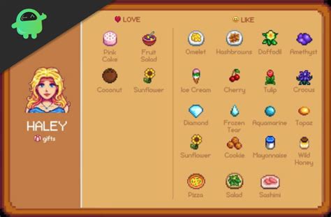Stardew Valley List Of Ts Each Villager Likes And Loves