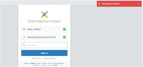 How To Unlock Apex Oracle Com Account Oracle Forums