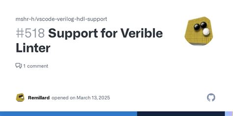 Support For Verible Linter · Issue 518 · Mshr Hvscode Verilog Hdl