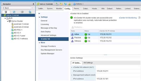 How To Configure VCenter HA High Availability