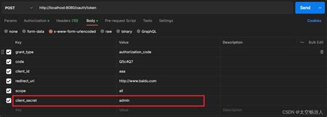 Oauth获取token报401错误spring Security Oauth 获取token 400错误 Csdn博客