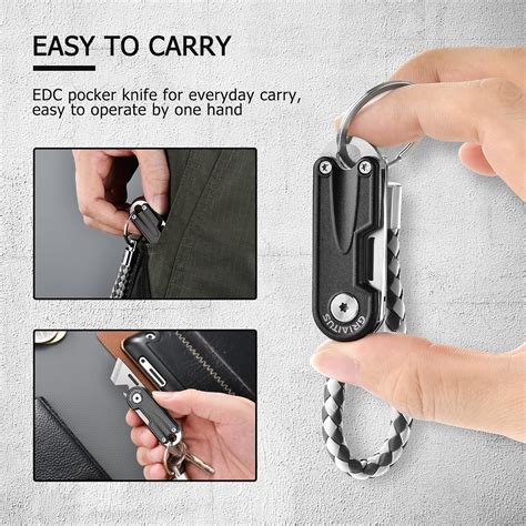 Edc Folding Pocket Knife Bottle Opener And Mini Pry Bar Multitool