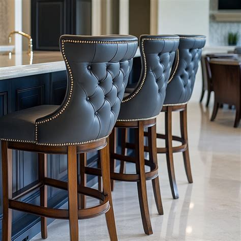 Best 12 The Best Luxury Bar Stools With Backs For Kitchen Island Artofit