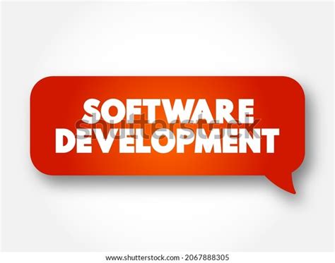 Software Development Set Computer Science Activities Stock Vector