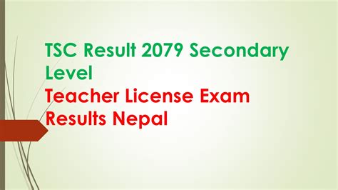 Tsc Result 2079 2080 Lower Secondary Level Tsc Teacher Licence Result 2022 नतीजा नेपाल