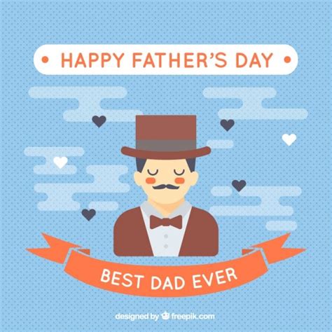 Free Vector Father With A Hat