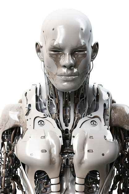 Premium Ai Image Futuristic Humanoid Technology In Hyperrealistic Octane Render