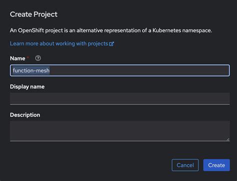 Installation Function Mesh