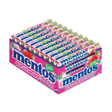 Mentos Strawberry Mix Flavour 37 5g 40 Pack Online Wholesaler Jgm