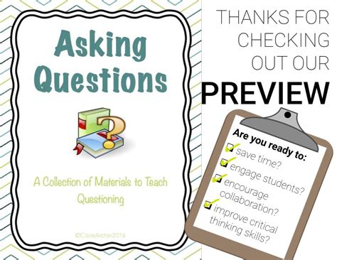 Asking Questions Reading Comprehension Strategies Activities Made By Teachers