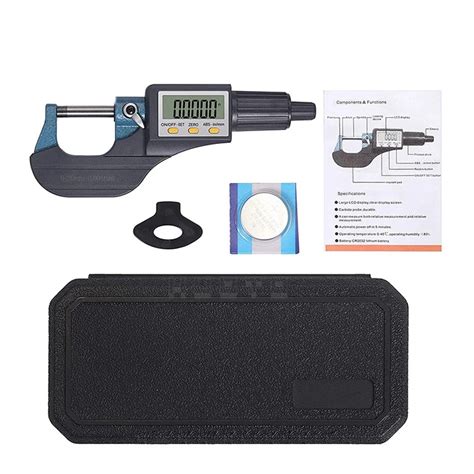 Digital Micrometer Holder 0 25mm Lcd Screen Electronic Outside