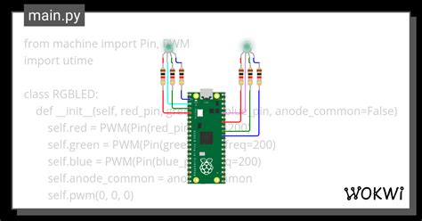 4pin Rgb Led Pwm Wokwi Esp32 Stm32 Arduino Simulator
