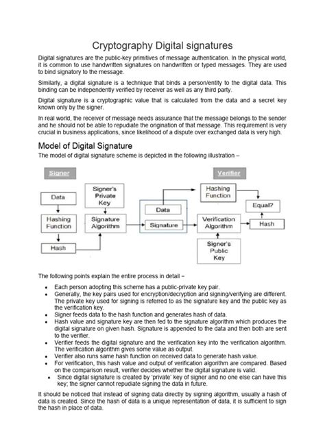 Cryptography Digital Signatures Pdf Law