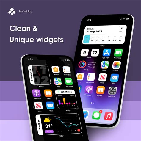 Get A Beautiful And Elegant Widgets Design With Clean And Unique Widgets