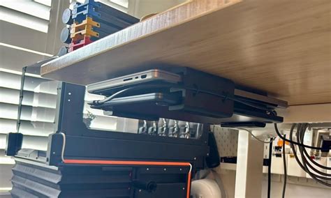 Dual Under Desk Laptop Mount Stl 3d Printable Bracket Holder For Secure