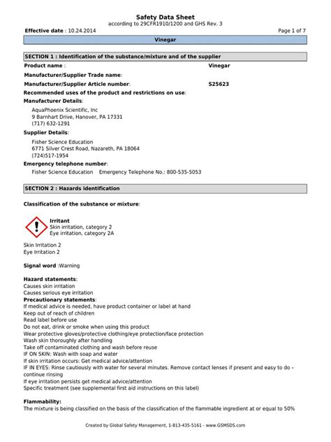 Safety Data Sheet Pdf Dangerous Goods Firefighting