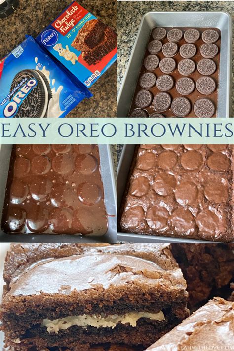 Easy Oreo Brownies Leah With Love