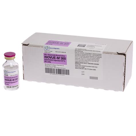 Isovue M 300 10x15 Ml Vl Isovue X Ray Contrast Products Bracco
