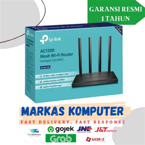 Jual TP Link Archer A6 AC1200 Wireless MU MIMO Gigabit Router Shopee Indonesia