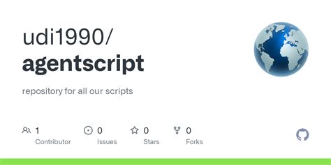 Github Udi Agentscript Repository For All Our Scripts