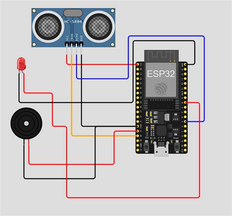 Hc Sr04 Sensor With Buzzer And Led Integrated Telegram