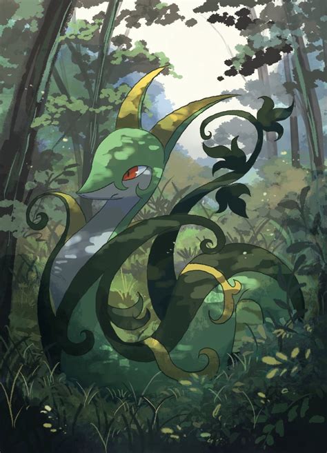 Serperior Pokemon Drawn By Volpecorvo Danbooru