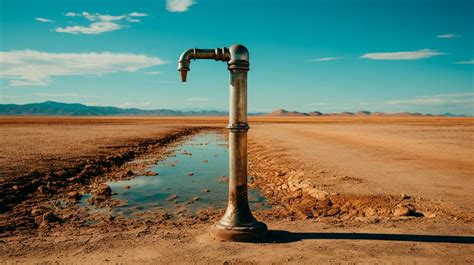 El Agua En El Desierto Desierto Foto Premium