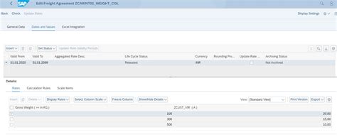 Sap S4hana 1909 Tm Collective Rate Determination Sap Community