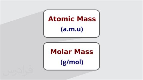 مقایسه جرم مولی و جرم اتمی نحوه محاسبه فیلم آموزش رایگان فرادرس