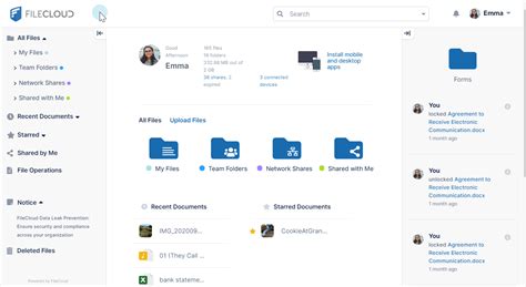 Browsing Folders Filecloud Docs Server