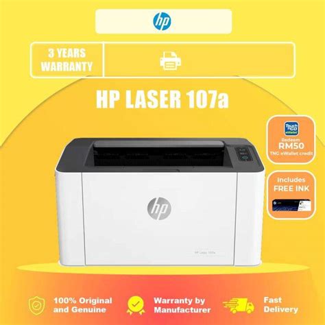 Hp Laser 107a 107w Printer A4 Black And White Laser Printer Perfect