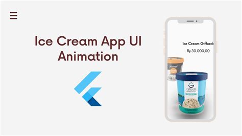 Part 1 Flutter Ice Cream App Ui Animation Youtube