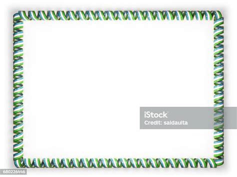 프레임과 리본 우즈베키스탄 플래그 황금 밧줄에서 테두리의 테두리 3 차원 일러스트 레이 션 공란에 대한 스톡 사진 및 기타 이미지 Istock