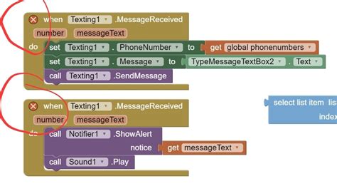 Whats The Issue With This Code Of Sending A Message Mit App Inventor