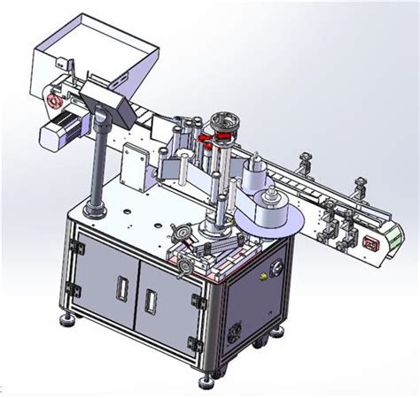 T21100全自动立式圆瓶贴标机3D模型下载 三维模型 SolidWorks模型 制造云 产品模型