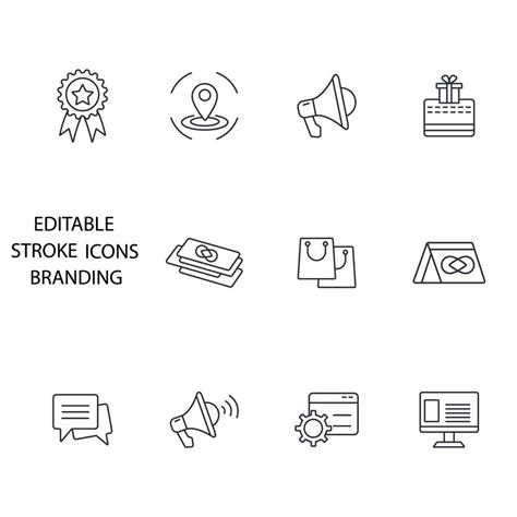 Branding Icons Set Branding Pack Symbol Vector Elements For Infographic Web 9486101 Vector Art