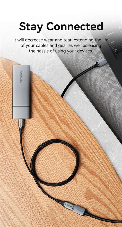 Vention Extension Cable Usb Type A Male To Type A Female Extender Data Cord Super Speed For