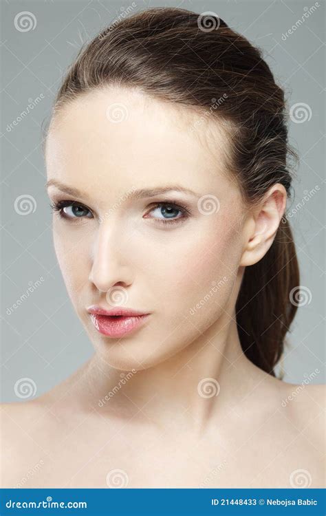 Portarit Of A Beautiful Girl With Perfect Tan Stock Image Image Of