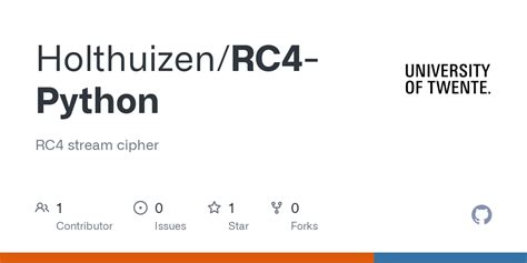 github holthuizen rc4 python rc4 stream cipher