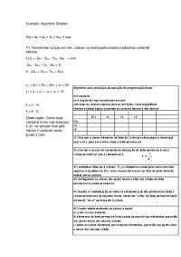 Exemplo Algoritmo Simplex Docsity