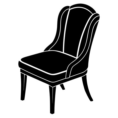 Chair Black Silhouette Illustration 47372926 Vector Art At Vecteezy