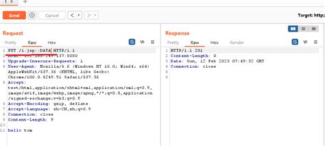 Tomcat利用put任意写文件漏洞cve 2017 12615实验复现冰蝎上传jsp Csdn博客