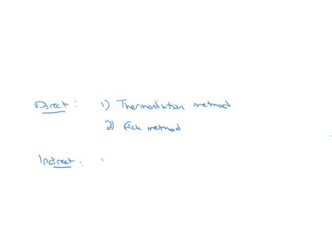 Solved What Are The Direct And Indirect Noninvasive Methods Of Measuring Cardiac Output