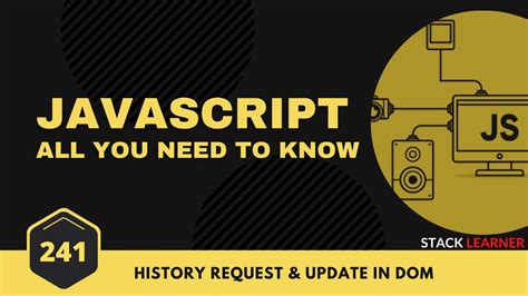 241 history request and update dom in javascript js all you need to