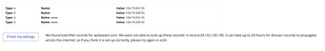 We Found Bad Dns Records For Your Domain App Organization Bubble Forum