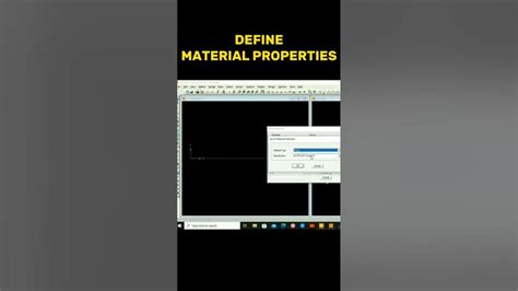 Define Material Properties In Sap2000 Sap2000 Saptutorial Structuralanalysis Beam Shorts